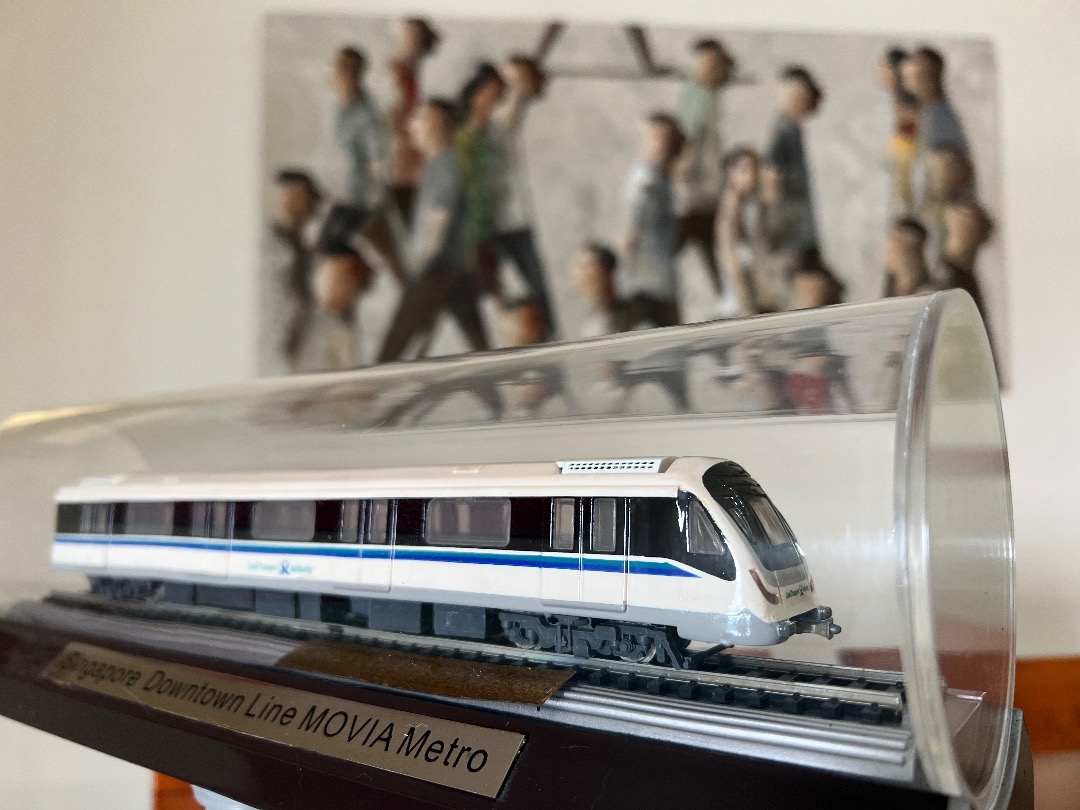 Singapore LTA Downtown Line MOVIA Metro Train Model, Hobbies & Toys ...