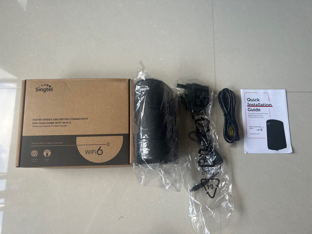 Singtel wifi 6 AX5400 Mesh Extender, Computers & Tech, Parts ...