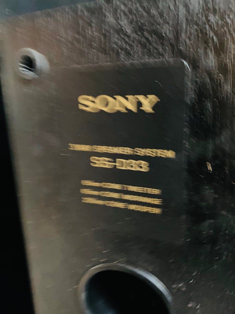 Sony speaker 3 way Ss D33, Audio, Soundbars, Speakers & Amplifiers on ...
