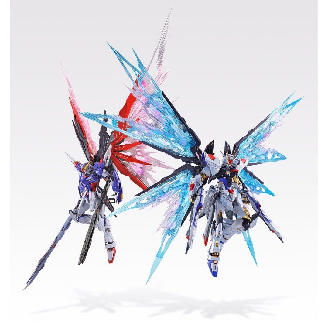 Soul red destiny Gundam + soul blue strike freedom + wing of light ...