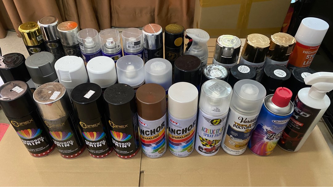 Spray cans - Colors, epoxy, metallic and many more, Hobbies & Toys ...