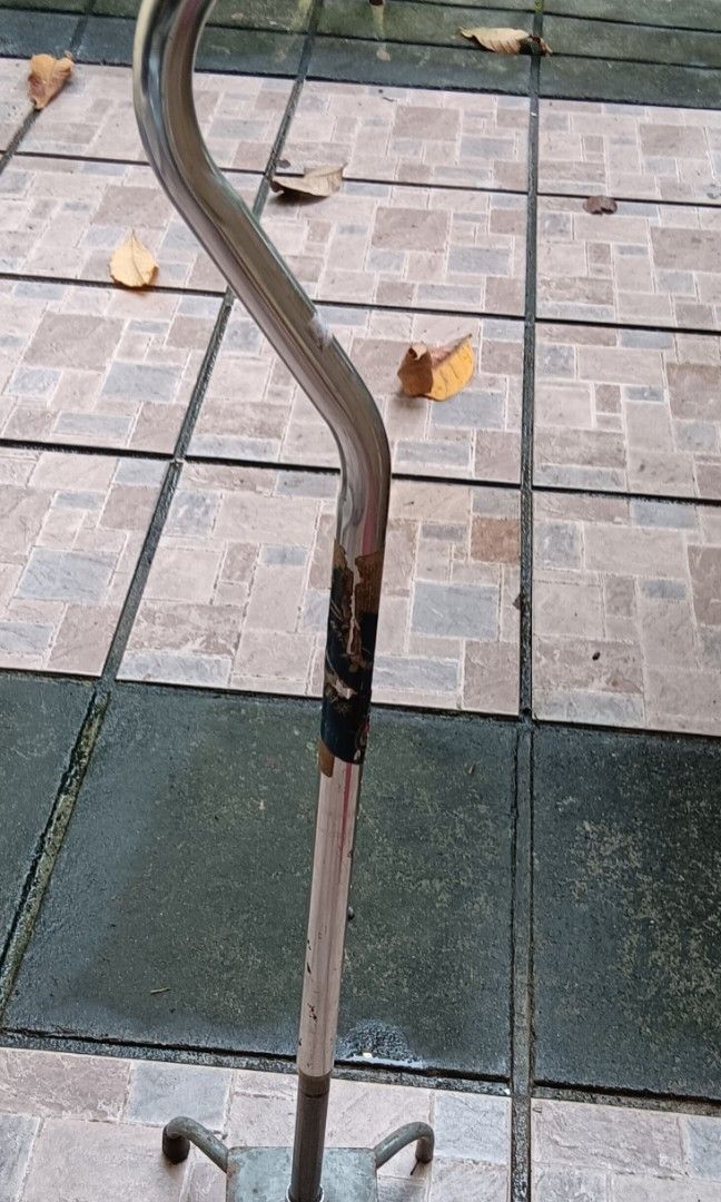 Stainless Steel Cane with 4 Legs, Health & Nutrition, Assistive ...