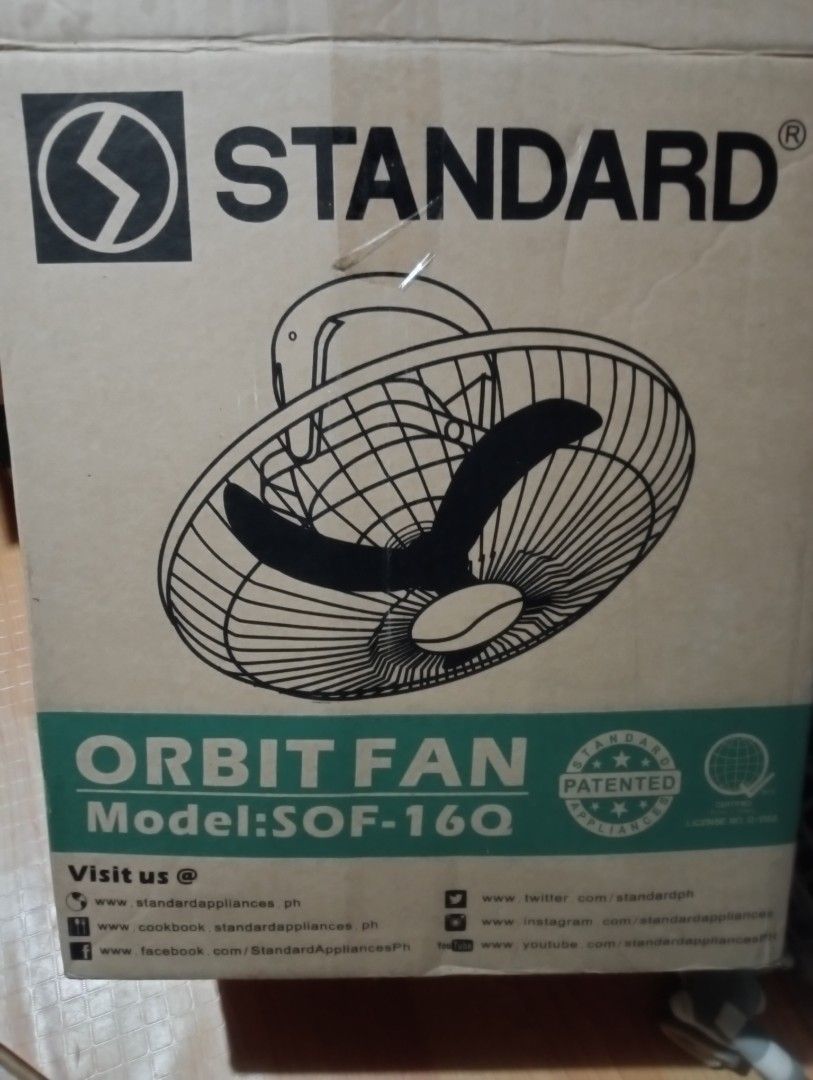 Standard ceiling fan (orbital)16b, Furniture & Home Living, Lighting ...