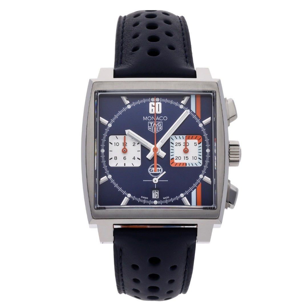 Tag Heuer Monaco X Gulf Special Edition, Luxury, Watches on Carousell