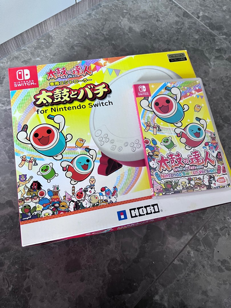Taiko no Tatsujin with Hori Drum Set, Video Gaming, Video Games ...