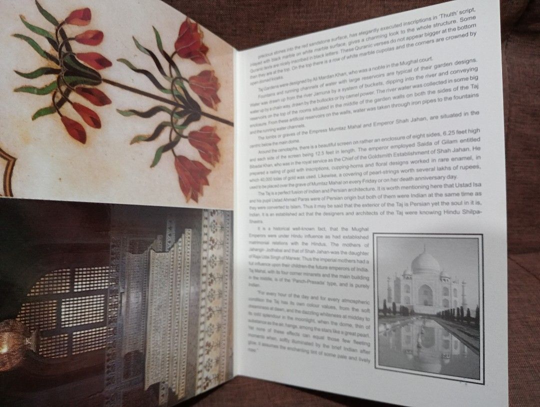 Taj Mahal Buku bergambar cenderahati, Hobbies & Toys, Stationery ...