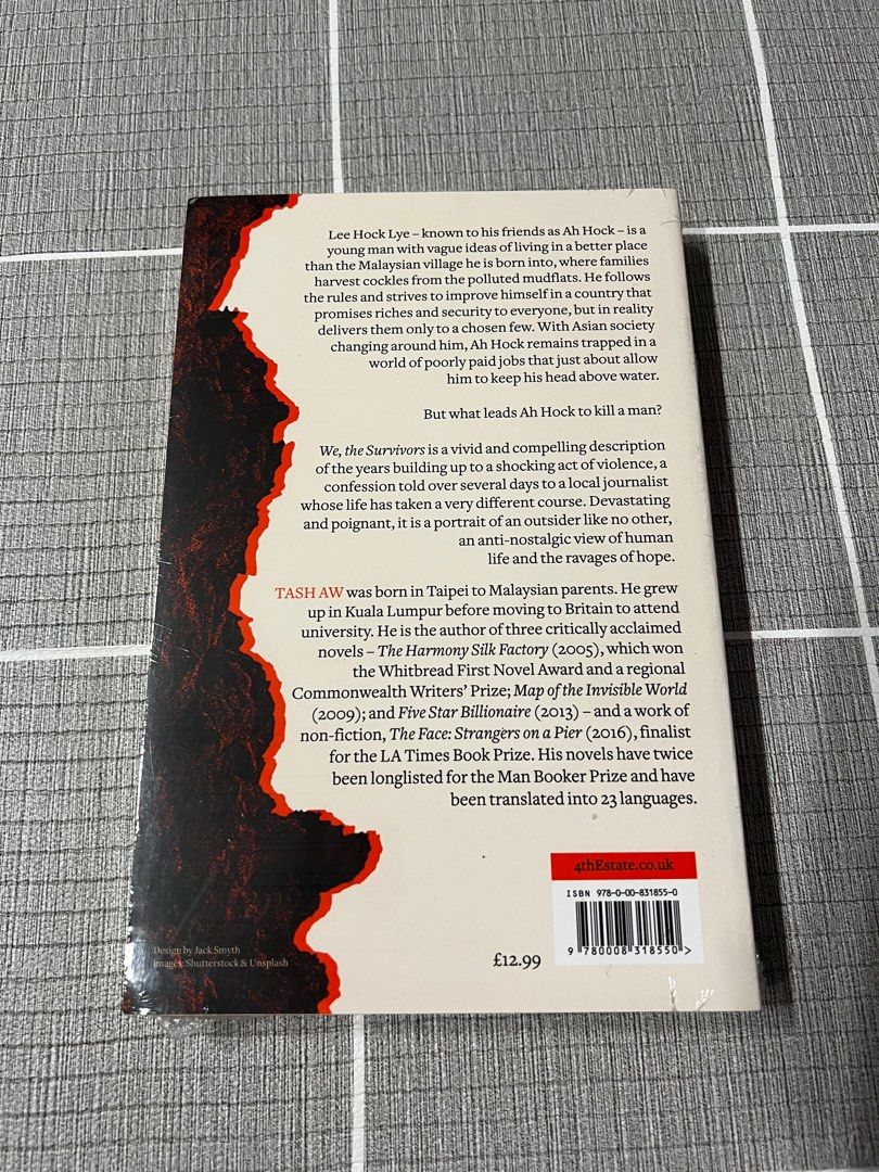 Tash Aw We, The Survivirs, Hobbies & Toys, Books & Magazines, Fiction ...