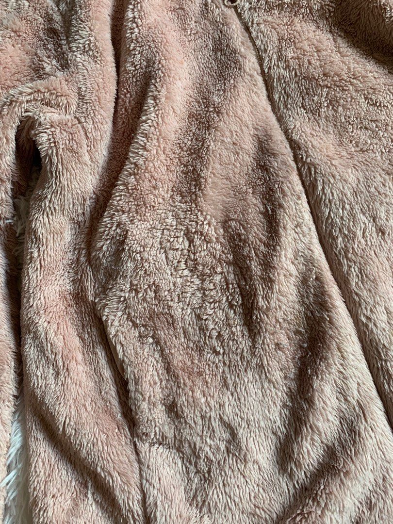 Teddy Bear Fleece Jacket like Uniqlo, Women's Fashion, Coats, Jackets ...