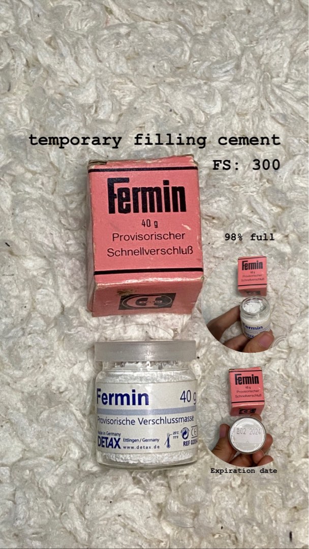 Temporary filling cement, Beauty & Personal Care, Oral Care on Carousell