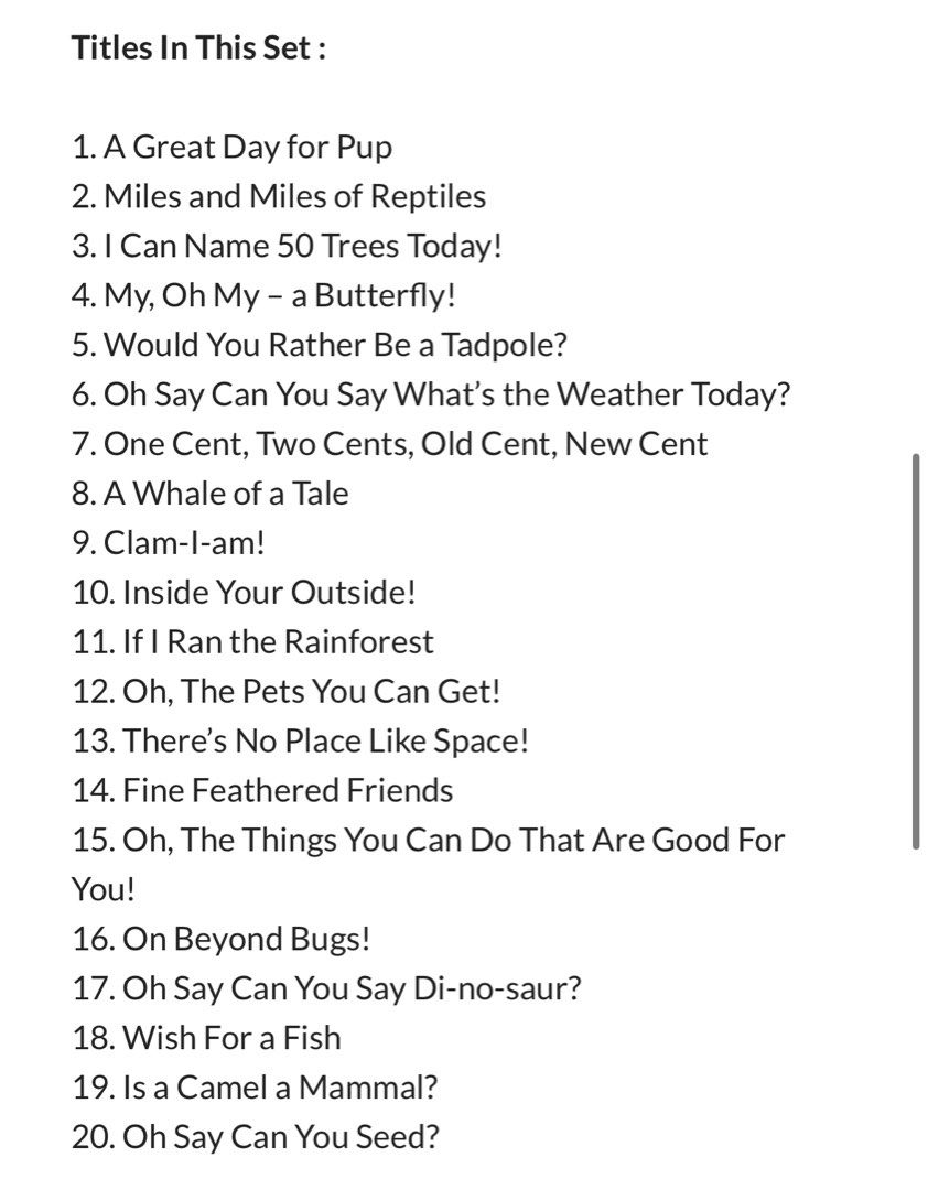 The Cat in The Hat's Learning Library Box Set By Dr Seuss (20 books ...