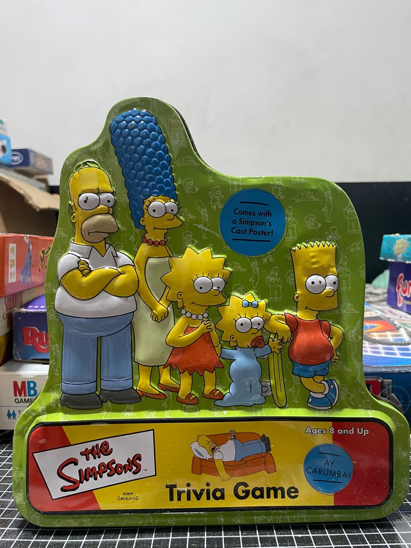 The Simpson Trivia game in Tin Can , Hobbies & Toys, Toys & Games on ...