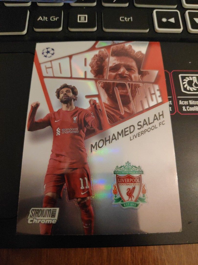 Topps Stadium Club Chrome Goal Force Mo Salah Liverpool, Hobbies & Toys ...