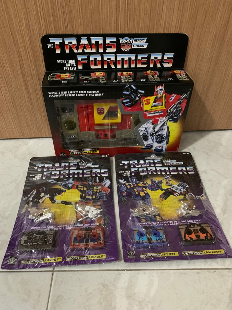 Transformers Autobot Blaster + Decepticon Cassette, Hobbies & Toys ...
