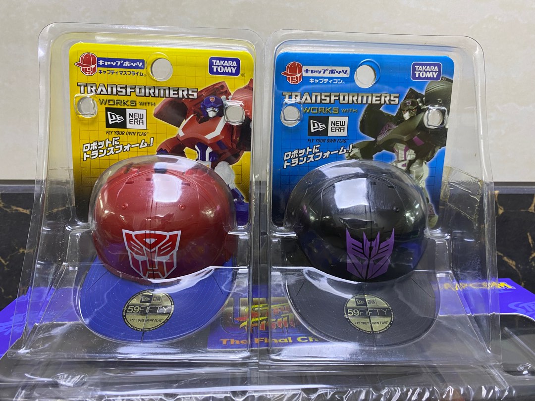 Transformers cap new era 59fifty optimus prime and megatron, 興趣及遊戲, 玩具 ...