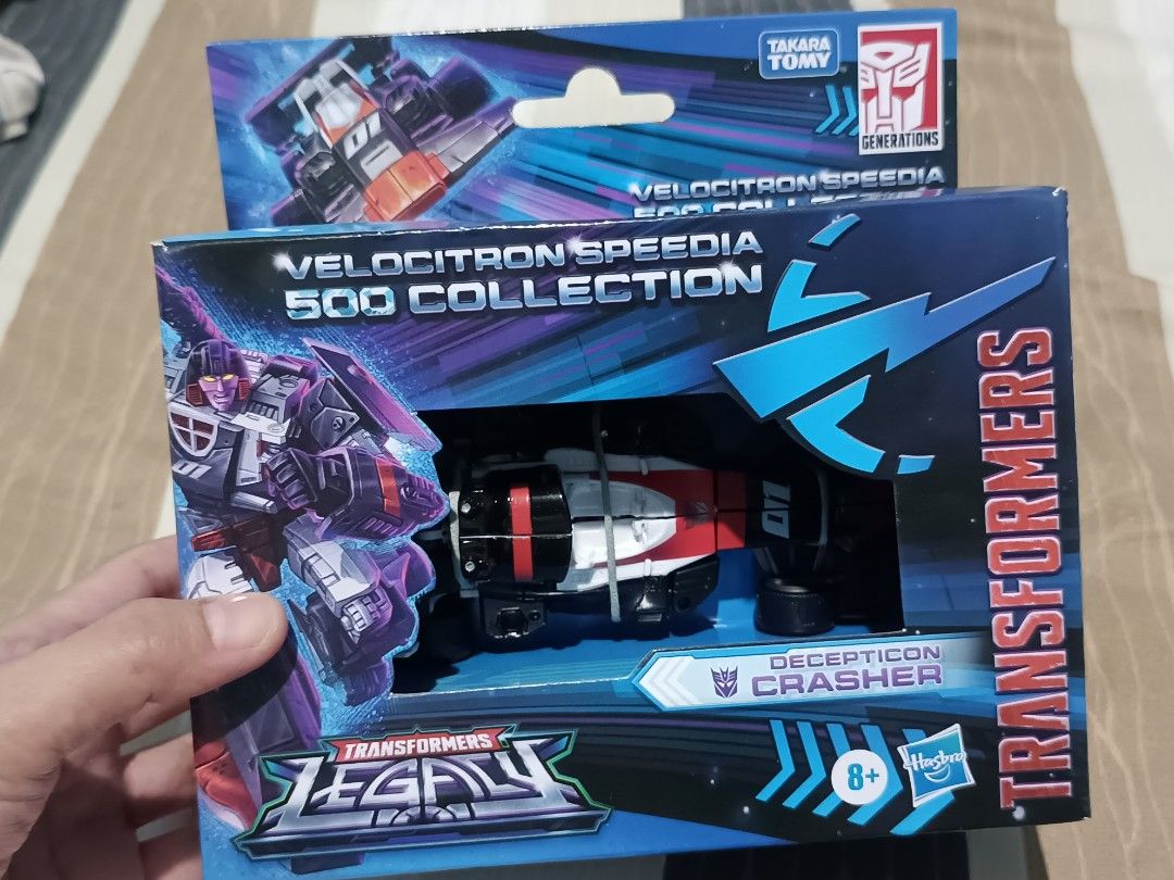 Transformers Legacy Velocitron Speedia 500 collection deluxe Crasher ...