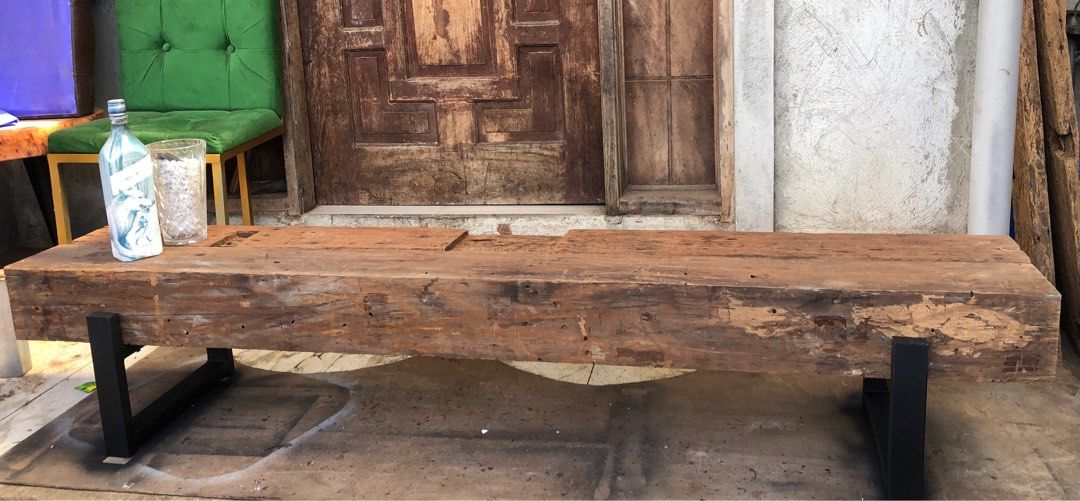 Tv stand / bench Yakal, Furniture & Home Living, Home Decor, Other Home ...