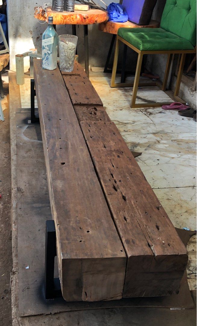 Tv stand / bench Yakal, Furniture & Home Living, Home Decor, Other Home ...