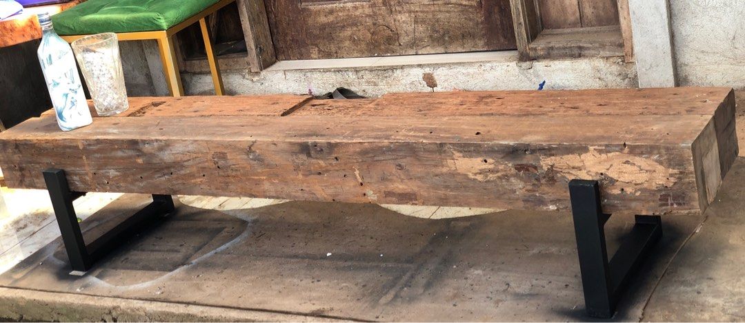 Tv stand / bench Yakal, Furniture & Home Living, Home Decor, Other Home ...