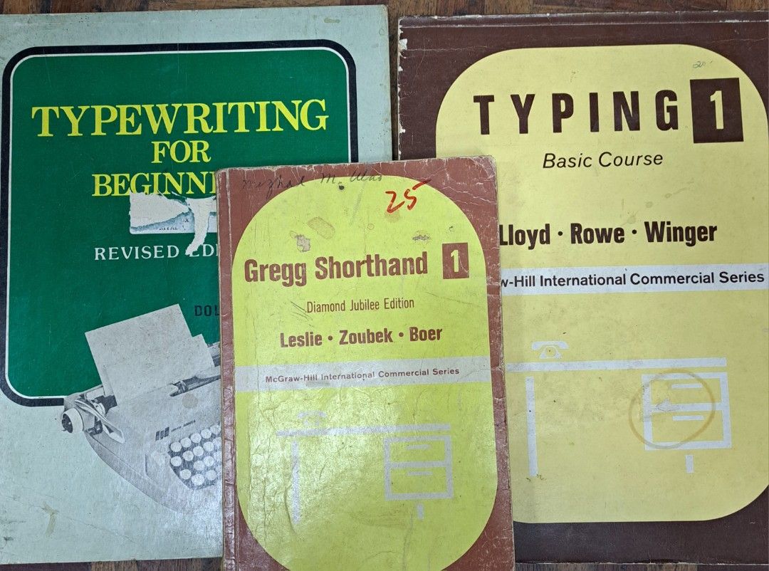 Typing and Shorthand Books Bundle for free, Hobbies & Toys, Books ...