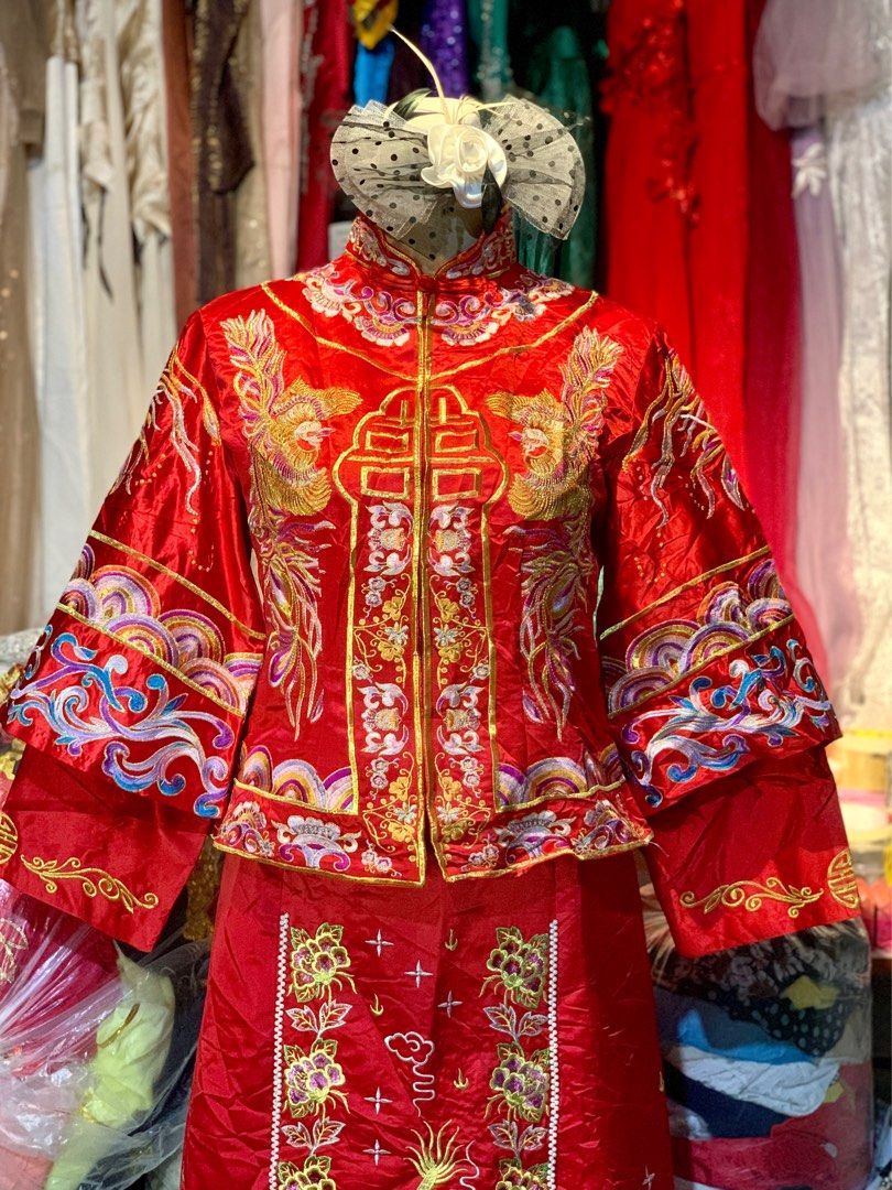 Ukay red chinese costume, Women's Fashion, Dresses & Sets, Traditional ...
