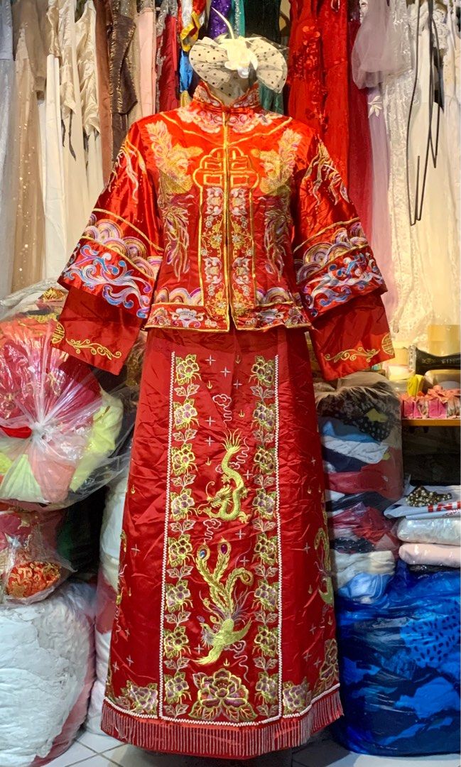 Ukay red chinese costume, Women's Fashion, Dresses & Sets, Traditional ...