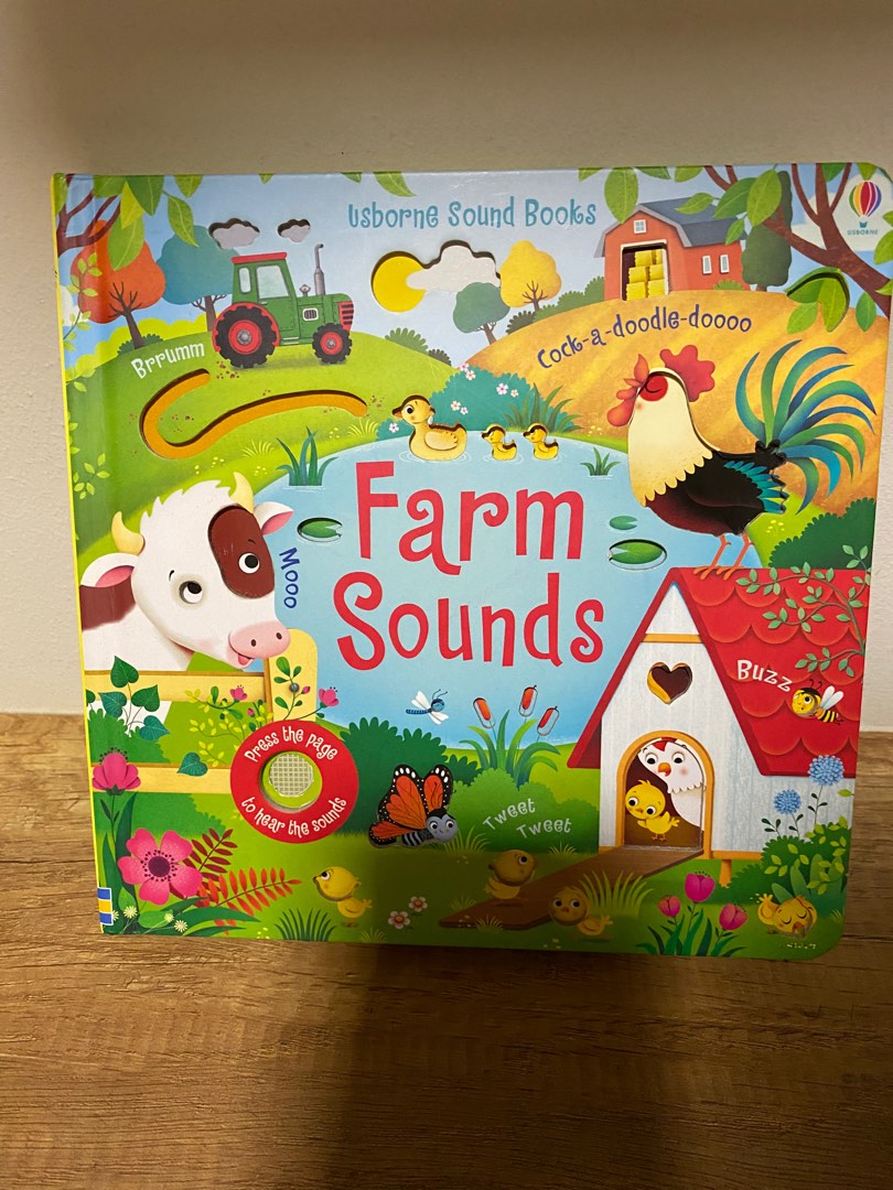 Usborne Farm Sounds Book, Hobbies & Toys, Books & Magazines, Children's ...