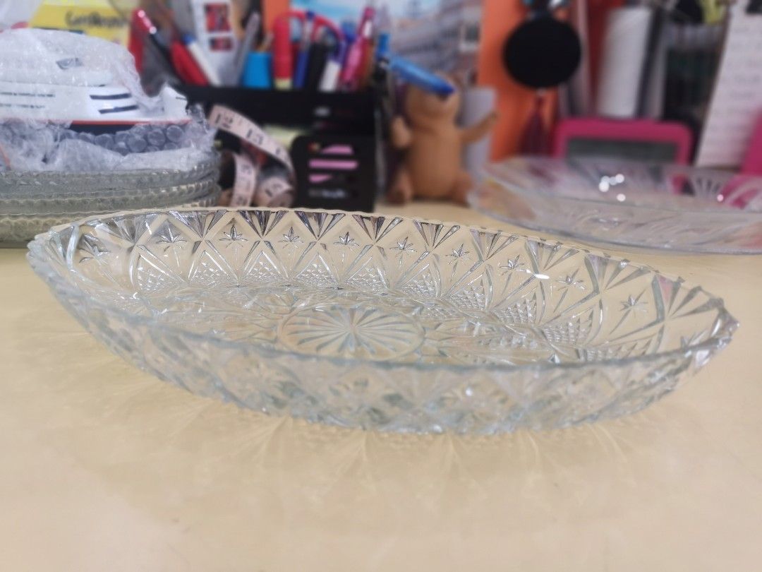 Vintage Glassware Imperial Glass Oval Plate, Furniture & Home Living ...