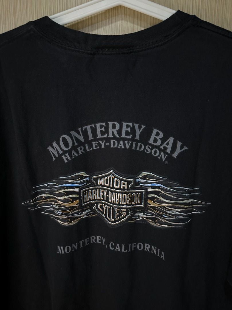 Vintage Harley Davidson Monterey Bay Shirt, Men's Fashion, Tops & Sets ...