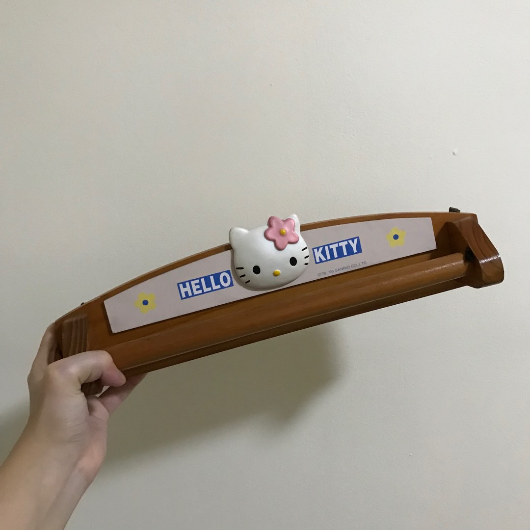 Vintage Hello Kitty Wooden Wall Rod, Furniture & Home Living, Home ...