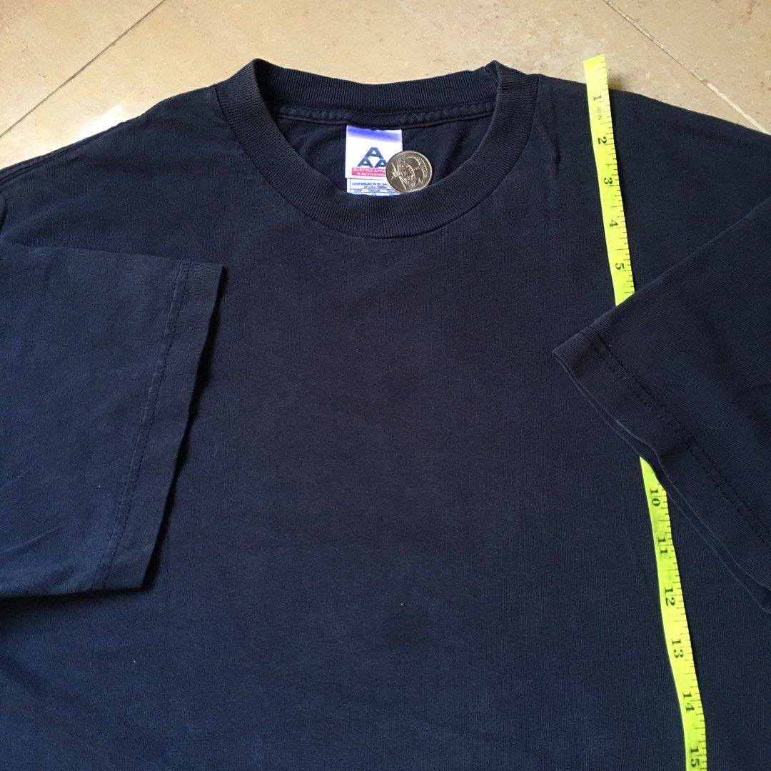vintage plain triple a dark blue pro club, Men's Fashion, Tops & Sets ...