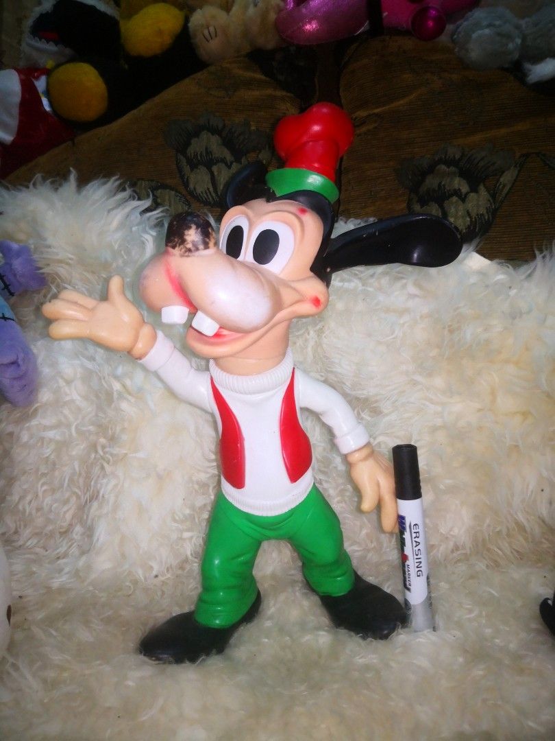 VINTAGE SALES GOOFY WALT DISNEY, ITALIAN LEDRAPLASTIC PUPPET, Hobbies ...