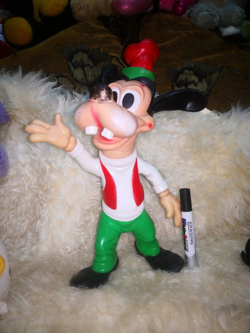 VINTAGE SALES GOOFY WALT DISNEY, ITALIAN LEDRAPLASTIC PUPPET, Hobbies ...