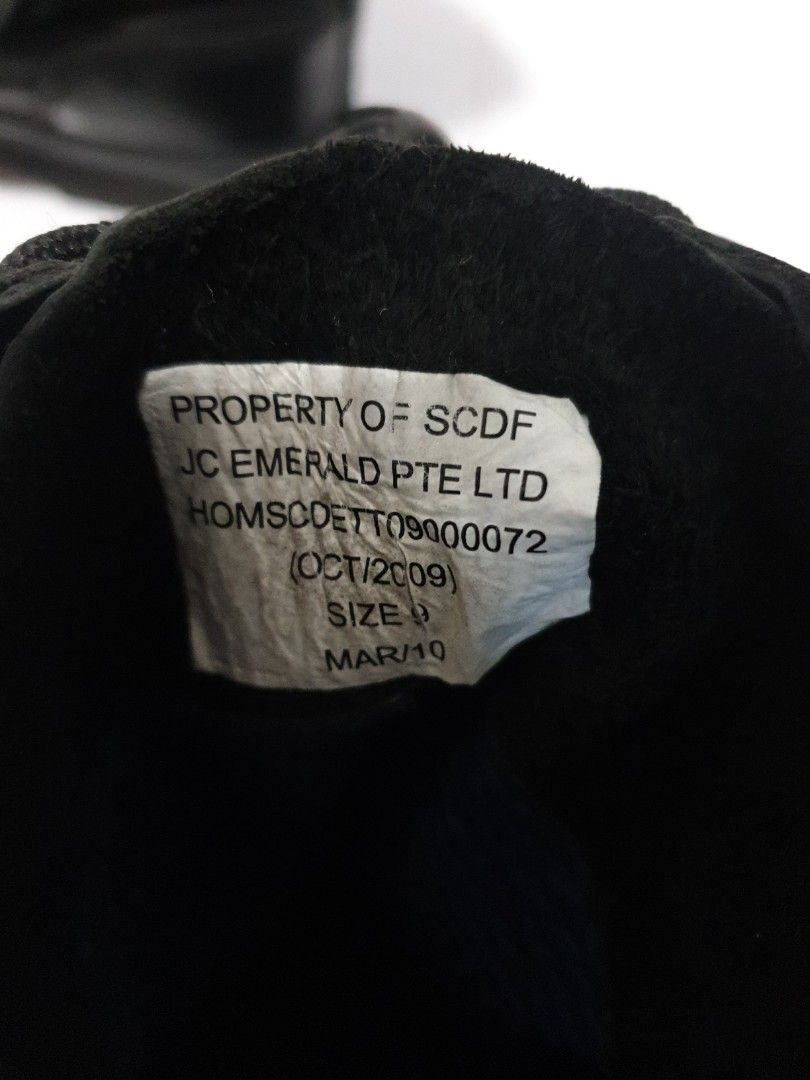 Vintage SCDF Combat Safety Boots, Men's Fashion, Footwear, Boots on ...