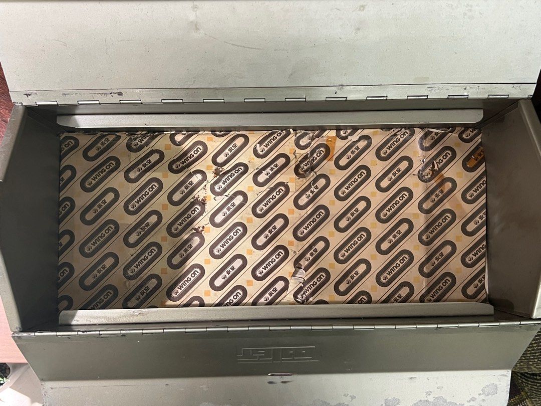 Vintage Talco Metal Tool Box Industrial Storage Made in England, 興趣及遊戲 ...