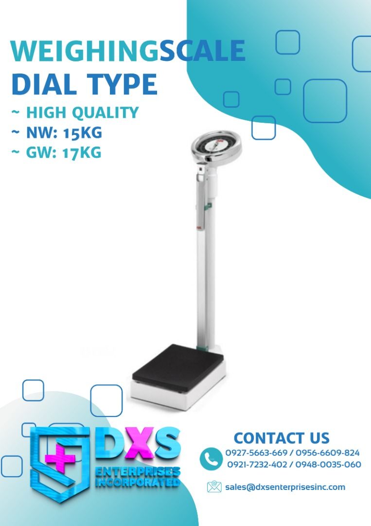 WEIGHING SCALE DIAL TYPE ADULT, Health & Nutrition, Medical Supplies ...