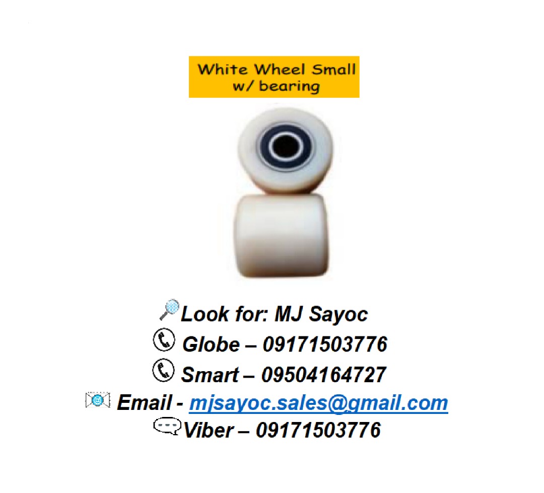 White Wheel Small w/ bearing, Commercial & Industrial, Construction ...