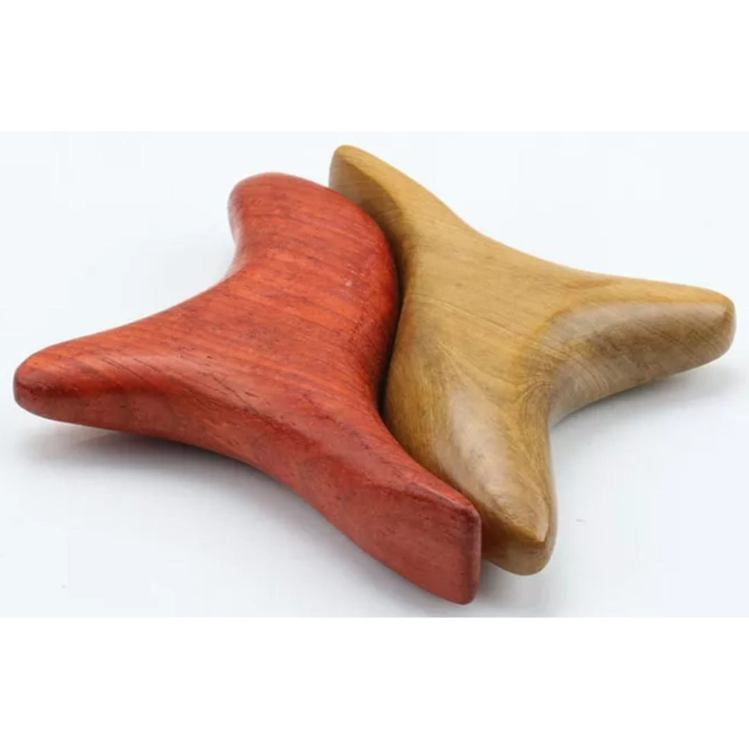 Wooden Triangle Trigger Point Gua Sha/Therapy Reddish Brown/Light Brown ...