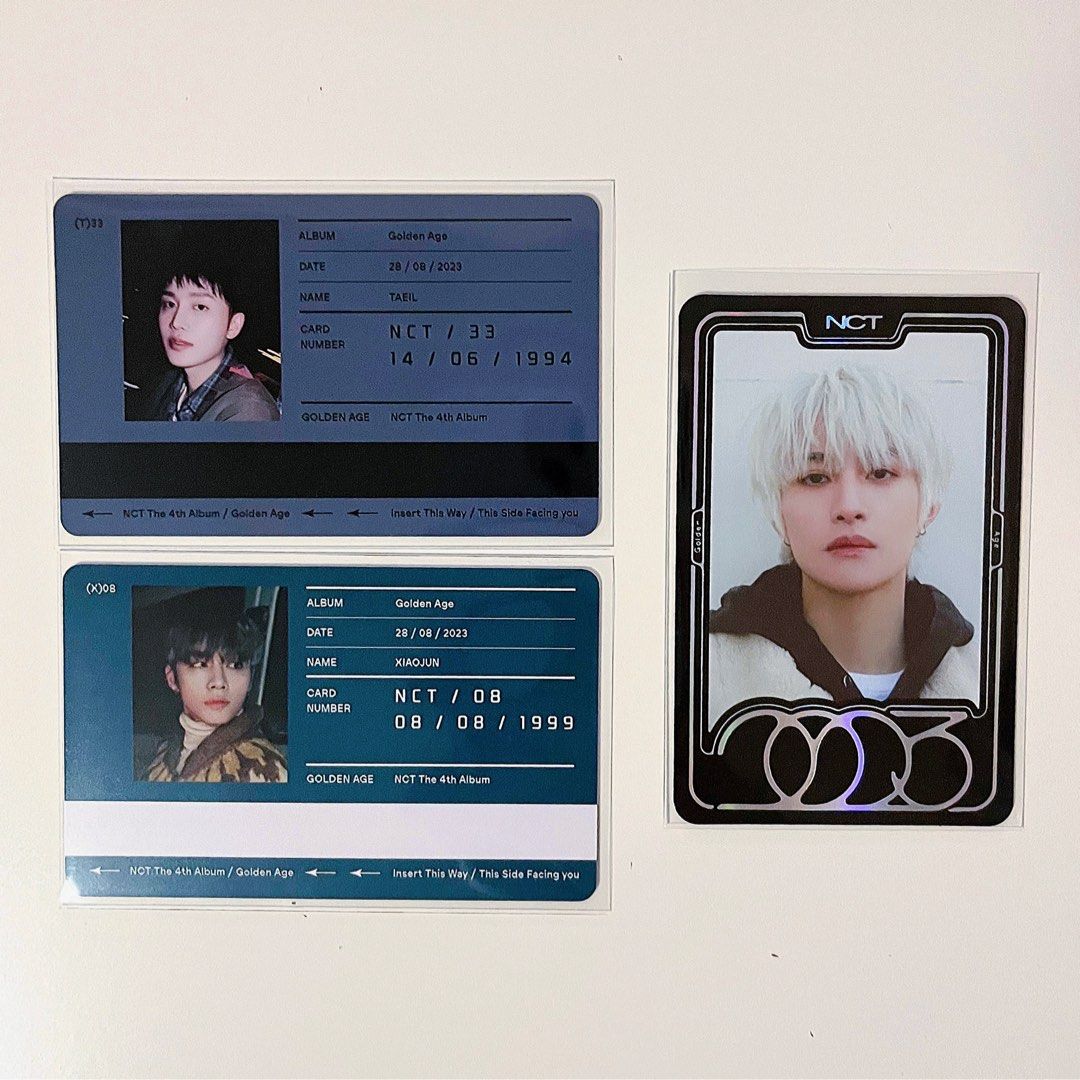 (wtt) NCT 127 NCT Dream WayV NCT 2023 Golden Age Archiving Collecting Transportation Card YBC ...