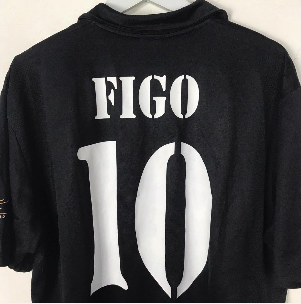 #10 Figo 2002-03 Real Madrid Away soccer/football jersey/kit rare/retro ...