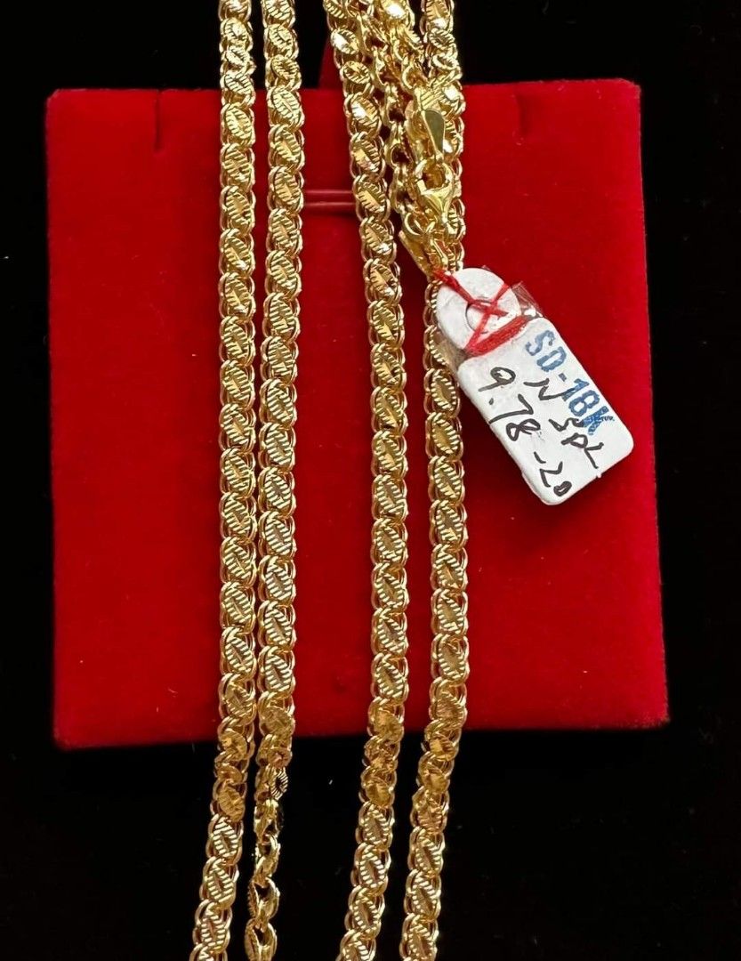 18K Saudi Gold Damascus necklace, Women's Fashion, Jewelry & Organizers ...