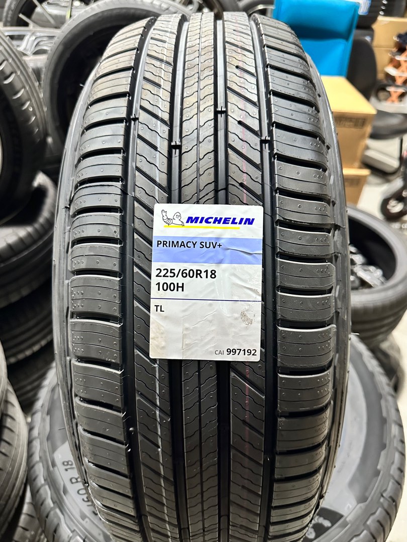 225/60/18 Michelin Primacy SUV+, Car Accessories, Tyres & Rims on Carousell