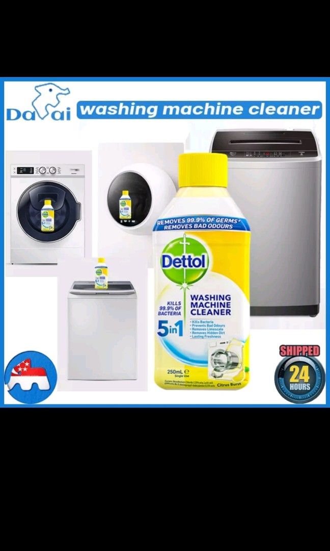 250ML Dettol Washing machine sterilizing liquid/washing machine cleaner ...