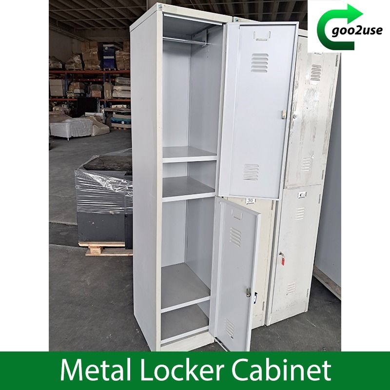 2 Doors Metal Locker Cabinet, Furniture & Home Living, Furniture ...