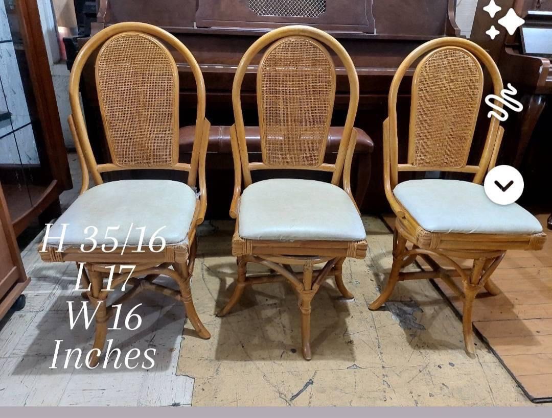 3pcs rattan chairs Japan surplus, Furniture & Home Living, Furniture ...