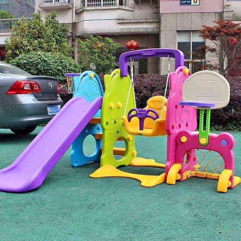 5 in1 Slide with Swing and Basketball Loop Set, Hobbies & Toys, Toys ...