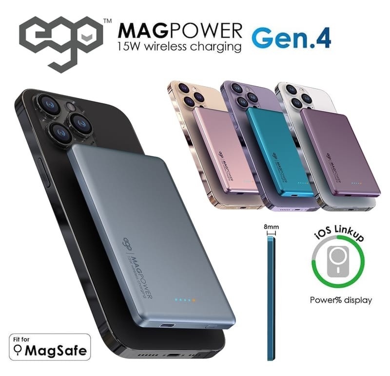 [全新現貨] EGO MAGPOWER Gen.4 6000mAh magsafe 移動電源, 手提電話, 電話及其他裝置配件, 電池及充電器 - Carousell