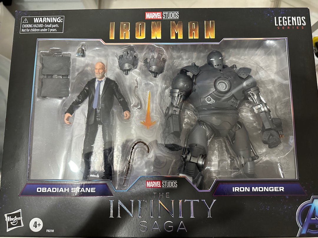 全新 Hasbro 孩之寶 Marvel Legends Infinity Saga Iron Monger Obadiah Stane ...