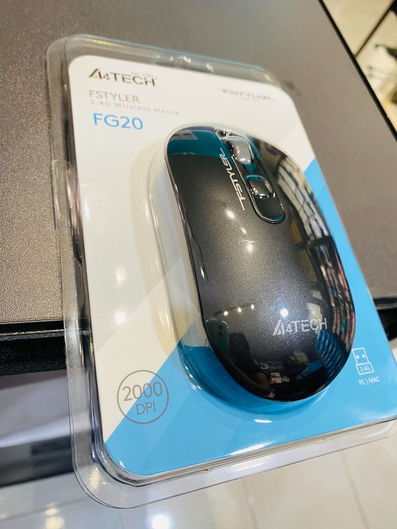 A4Tech Fstyler FG20 Wireless Mouse Grey, Computers & Tech, Parts ...