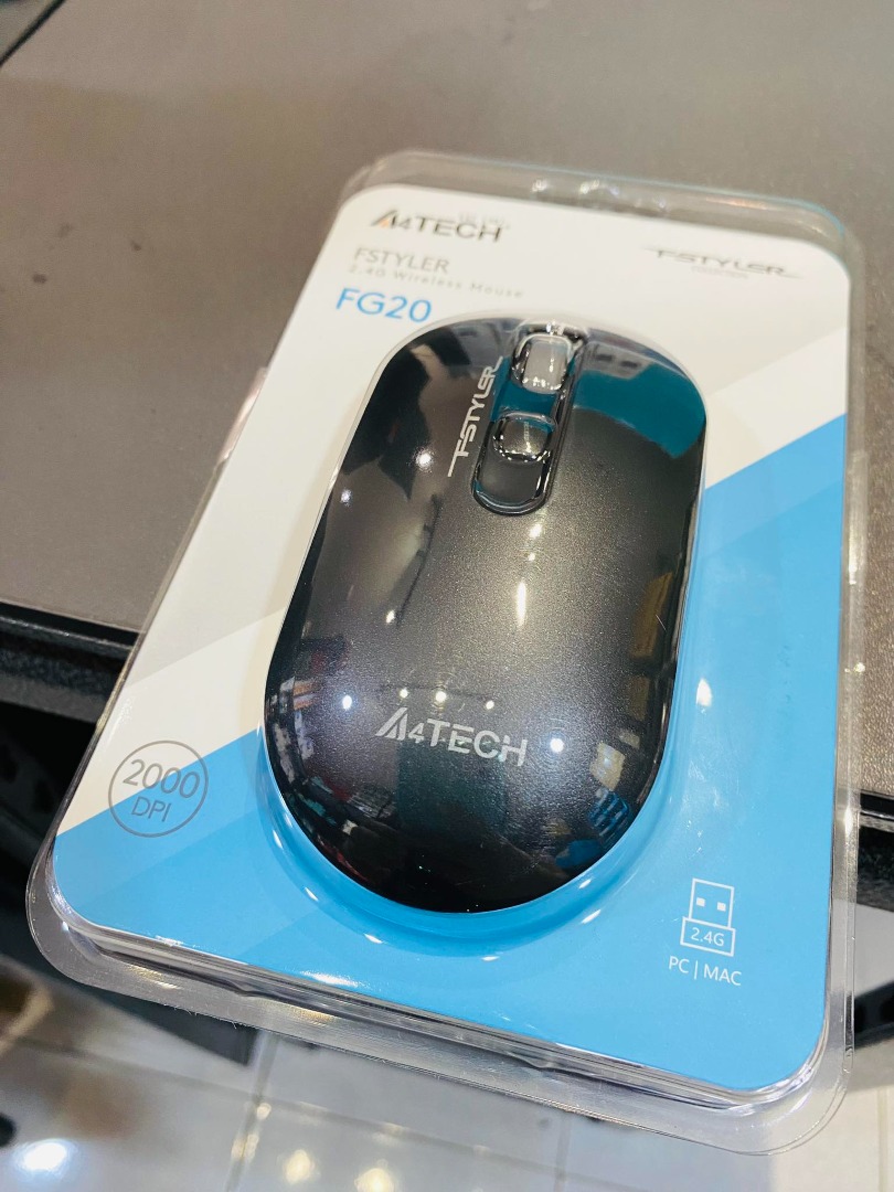 A4Tech Fstyler FG20 Wireless Mouse Grey, Computers & Tech, Parts ...