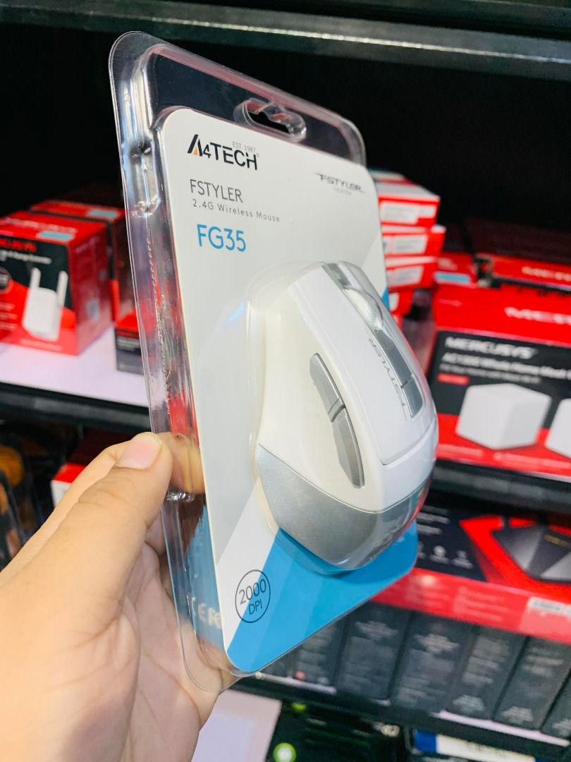 A4Tech Fstyler FG35 2.4G Wireless Mouse Silver, Computers & Tech, Parts ...
